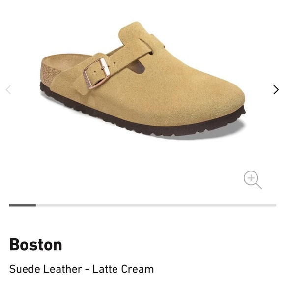 Birkenstock | Shoes | Birkenstock Boston Suede Leather Clogs Latte ...
